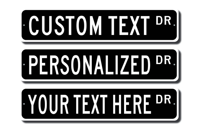 Street Sign Aluminum Street Sign Personalized Street Sign - Etsy