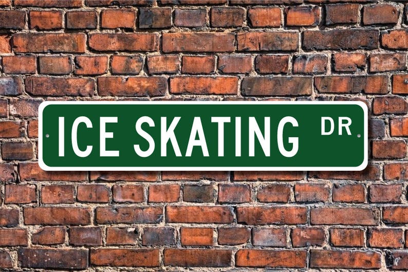 Ice Skating Ice Skating Sign Ice Skating Fan Ice Skating - Etsy