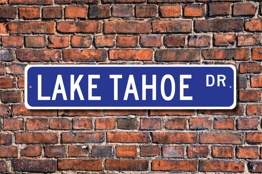 Lake Tahoe, Lake Tahoe Sign, NC-CA Border Lake, Lake Tahoe Visitor Lake ...