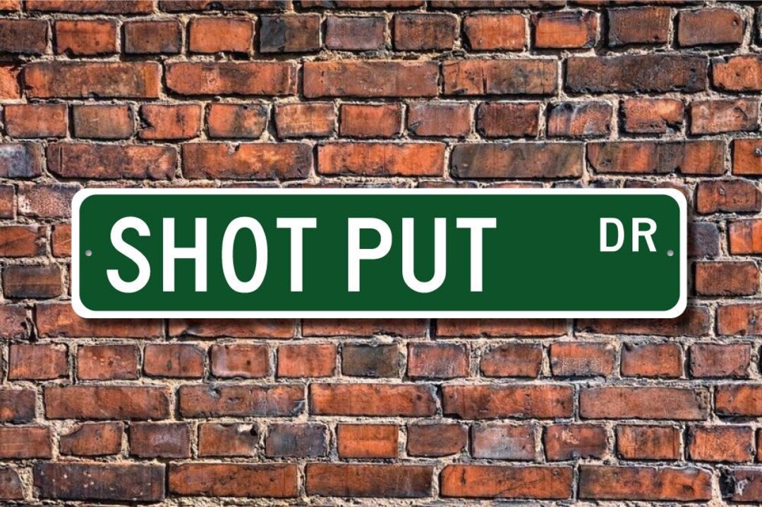 Shot Put, Shot Put Sign, Shot Put Fan, Shot Put Participant Gift, Track ...