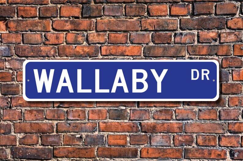 Wallaby Wallaby Gift Wallaby Sign Wallaby Decor Wallaby - Etsy