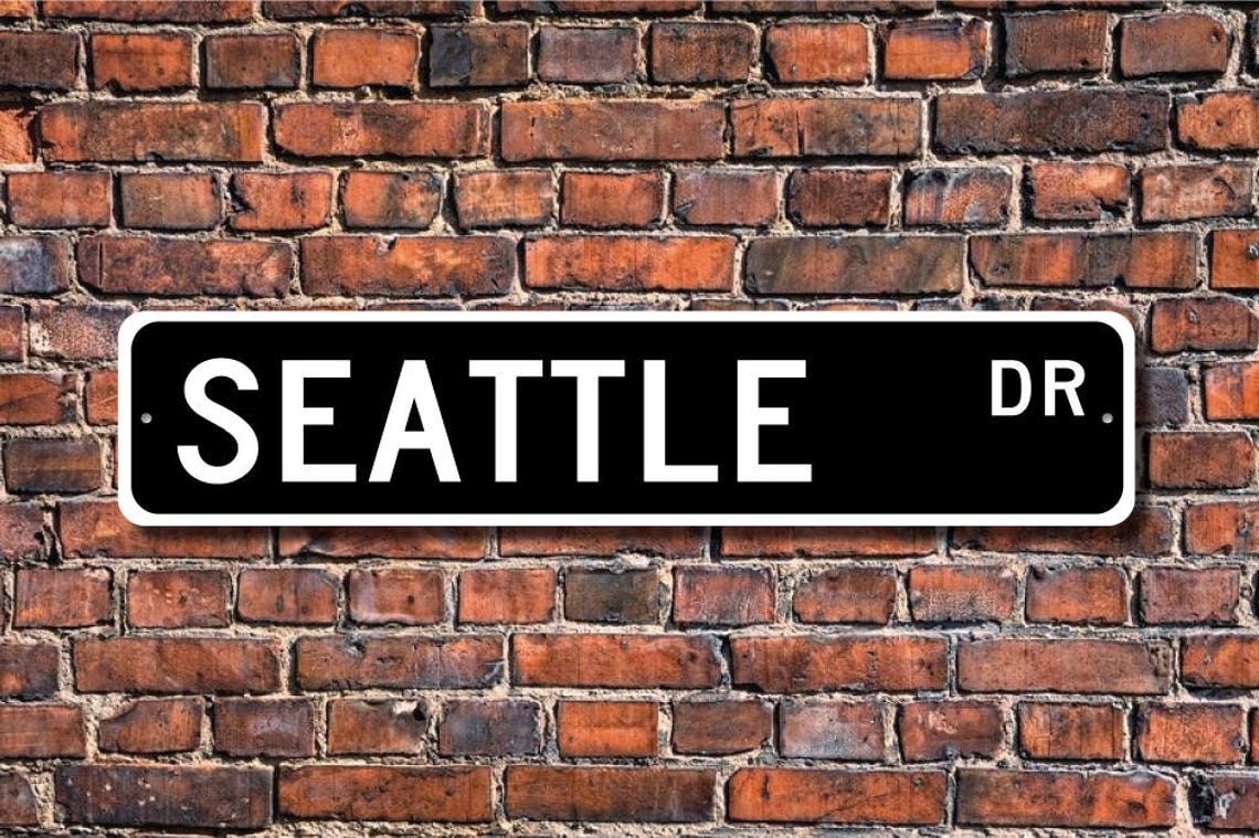Seattle Seattle Sign Seattle Gift Seattle Visitor Seattle - Etsy