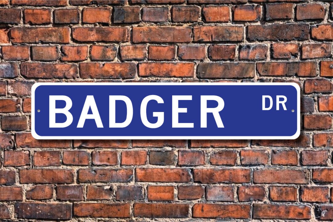 Badger, Badger Gift, Badger Sign, Badger Decor, Badger Lover, Zoo Sign ...