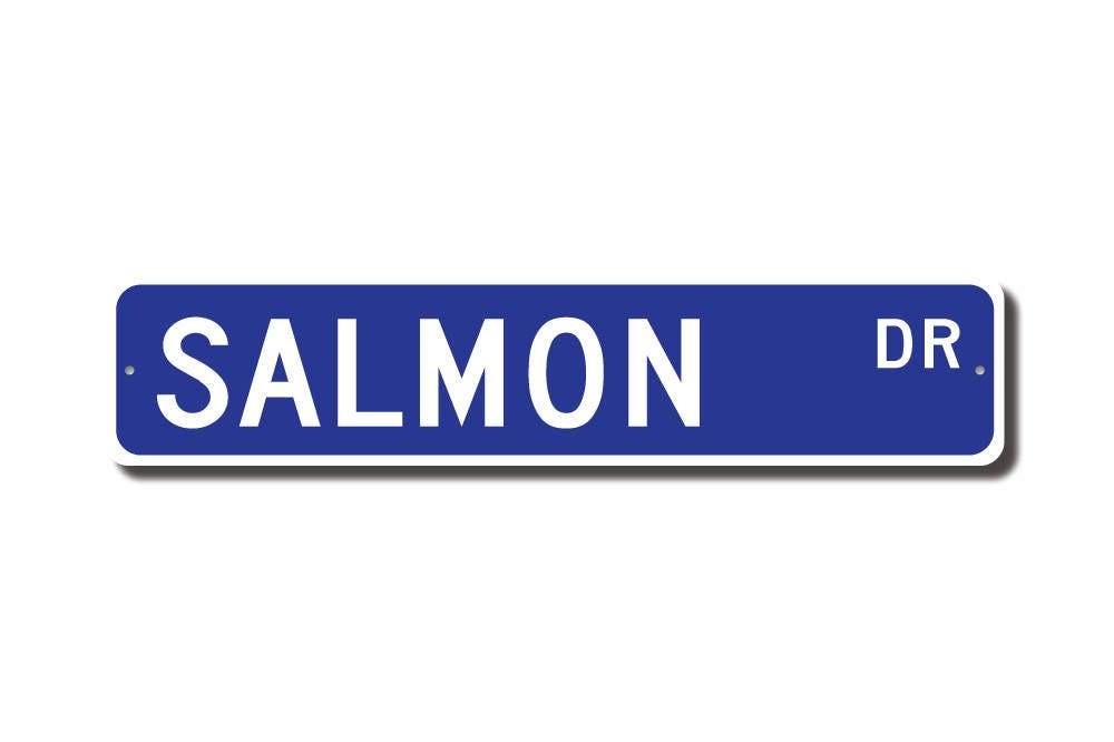 Salmon Salmon Gift Salmon Sign Salmon Decor Salmon Lover - Etsy