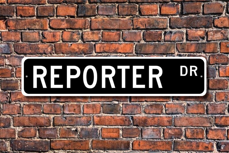 Reporter Reporter Gift Reporter Sign Newspaper Reporter - Etsy