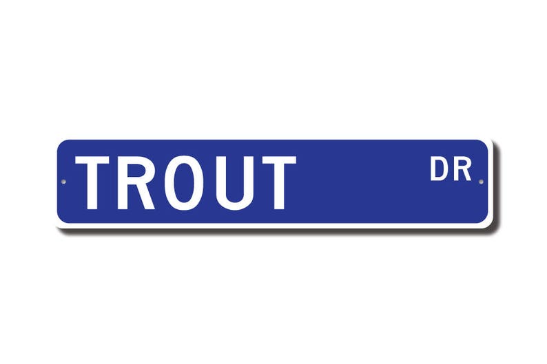 Trout Trout Gift Trout Sign Trout Decor Trout Lover | Etsy