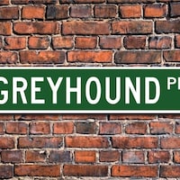 Greyhound Sign Bus Lines Terminal Signs Large Metal Display - Etsy