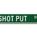 Shot Put, Shot Put Sign, Shot Put Fan, Shot Put Participant Gift, Track ...