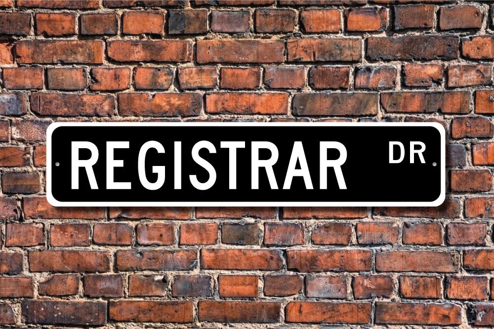 Registrar Registrar Gift Registrar Sign High School - Etsy