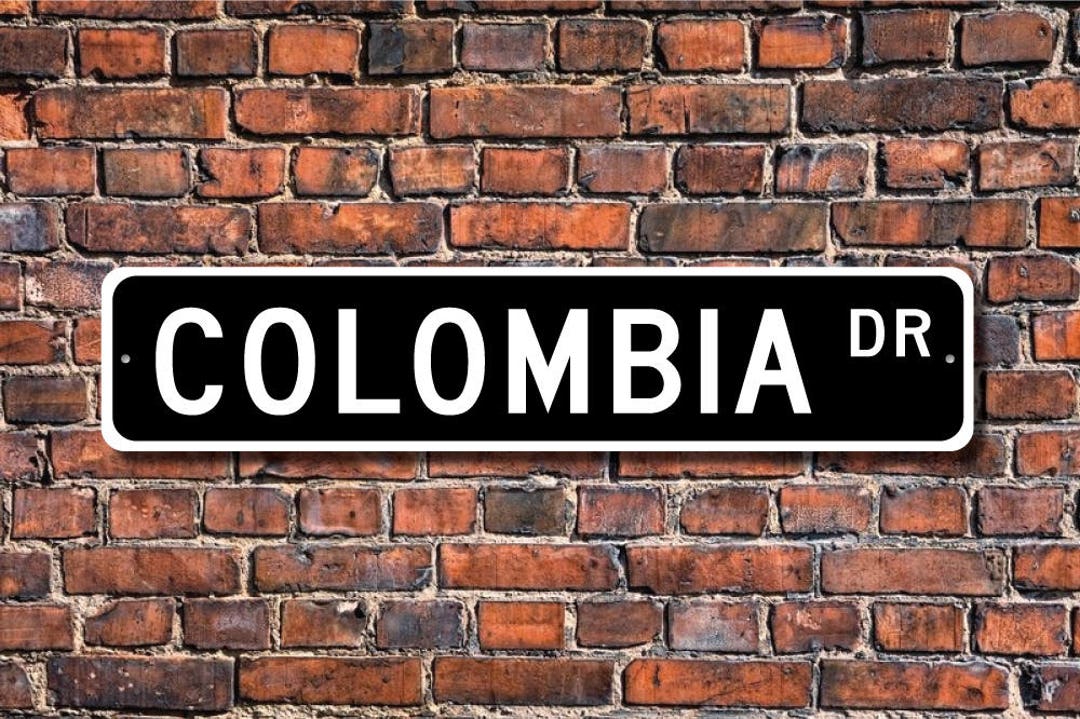 Colombia Sign, Colombia Wall Decor, Colombia Souvenir, Colombia ...