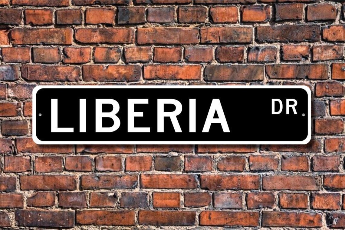 Liberia Sign, Liberia Gift, Liberia Souvenir, Liberia Keepsake, Liberia ...
