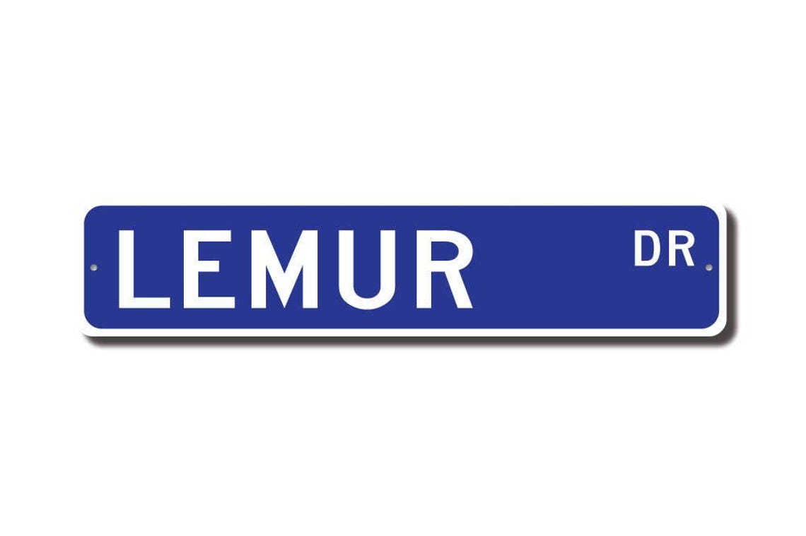 Lemur, Lemur Gift, Lemur Sign, Lemur Decor, Lemur Lover, Primate ...