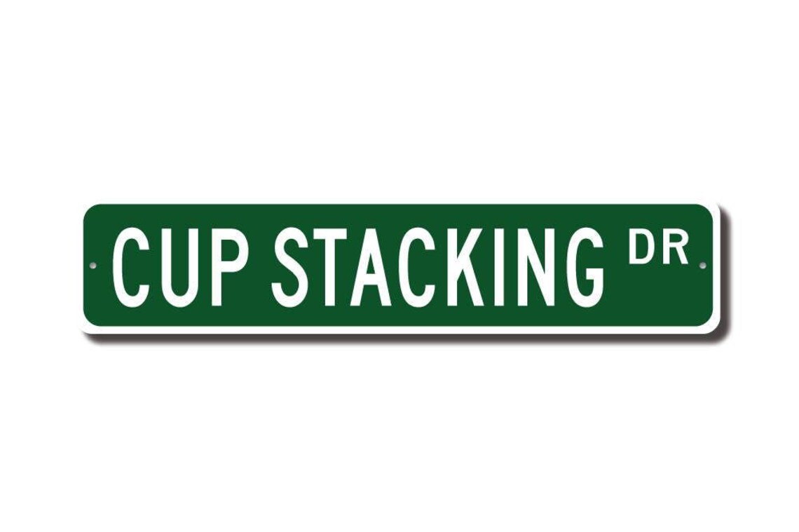 Cup Stacking, Cup Stacking Sign, Cup Stacking Fan, Cup Stacking Gift ...