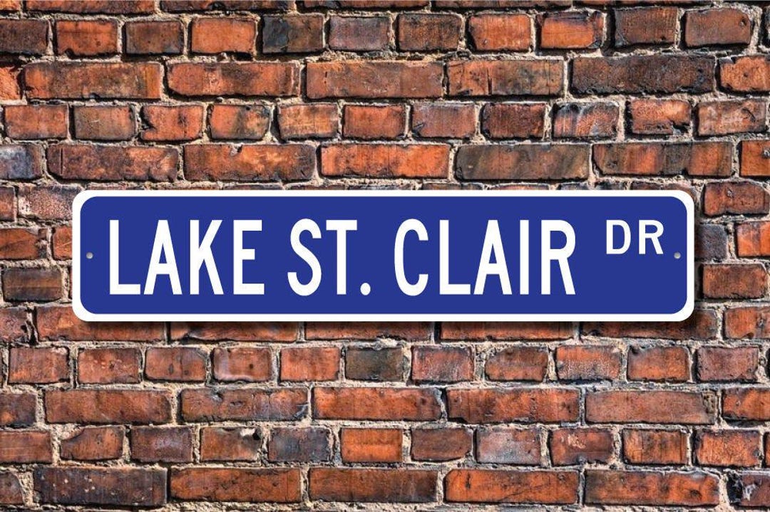 Lake St. Clair, Lake St. Clair Sign, Canada-mi Border Lake, Lake St ...