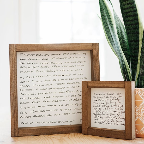 Custom Handwriting Sign - Etsy