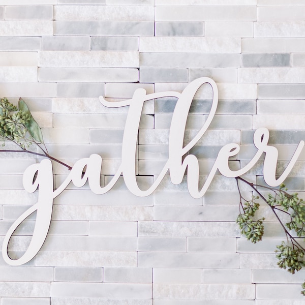 Gather Sign - Etsy