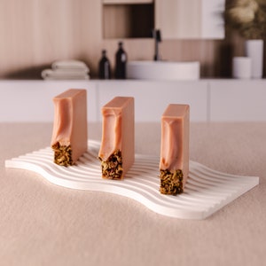 Wavy Tray | Long PVC Wavy Board Display Modern Boho Decor | White ...