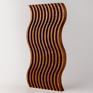 Wavy Tray Sapele Wood Serving Board | Modern Minimalist Boho Table ...