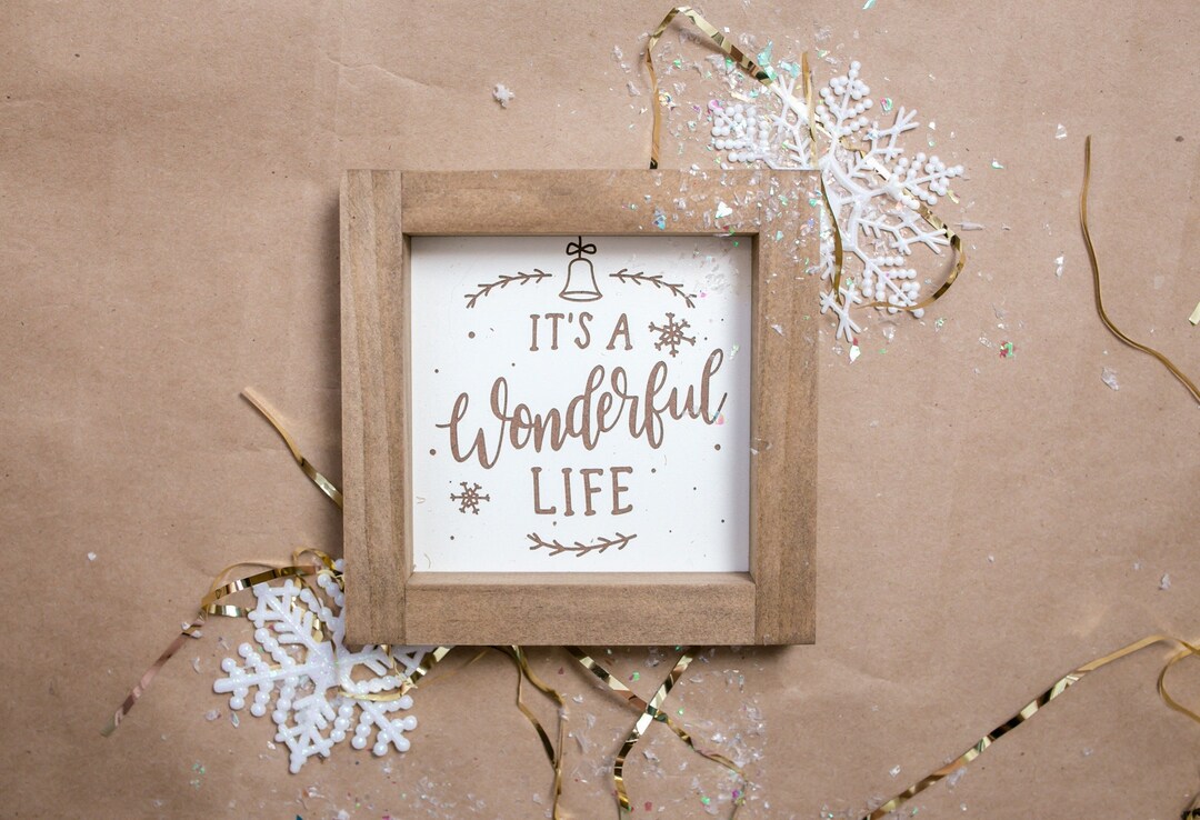 It's A Wonderful Life Wood Framed Sign | It's A Wonderful Life Movie ...