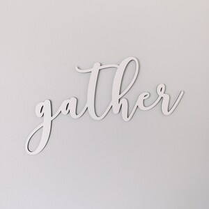Gather Sign | Gather Word Cut Out | Gather Cutout | Gather Farmhouse ...