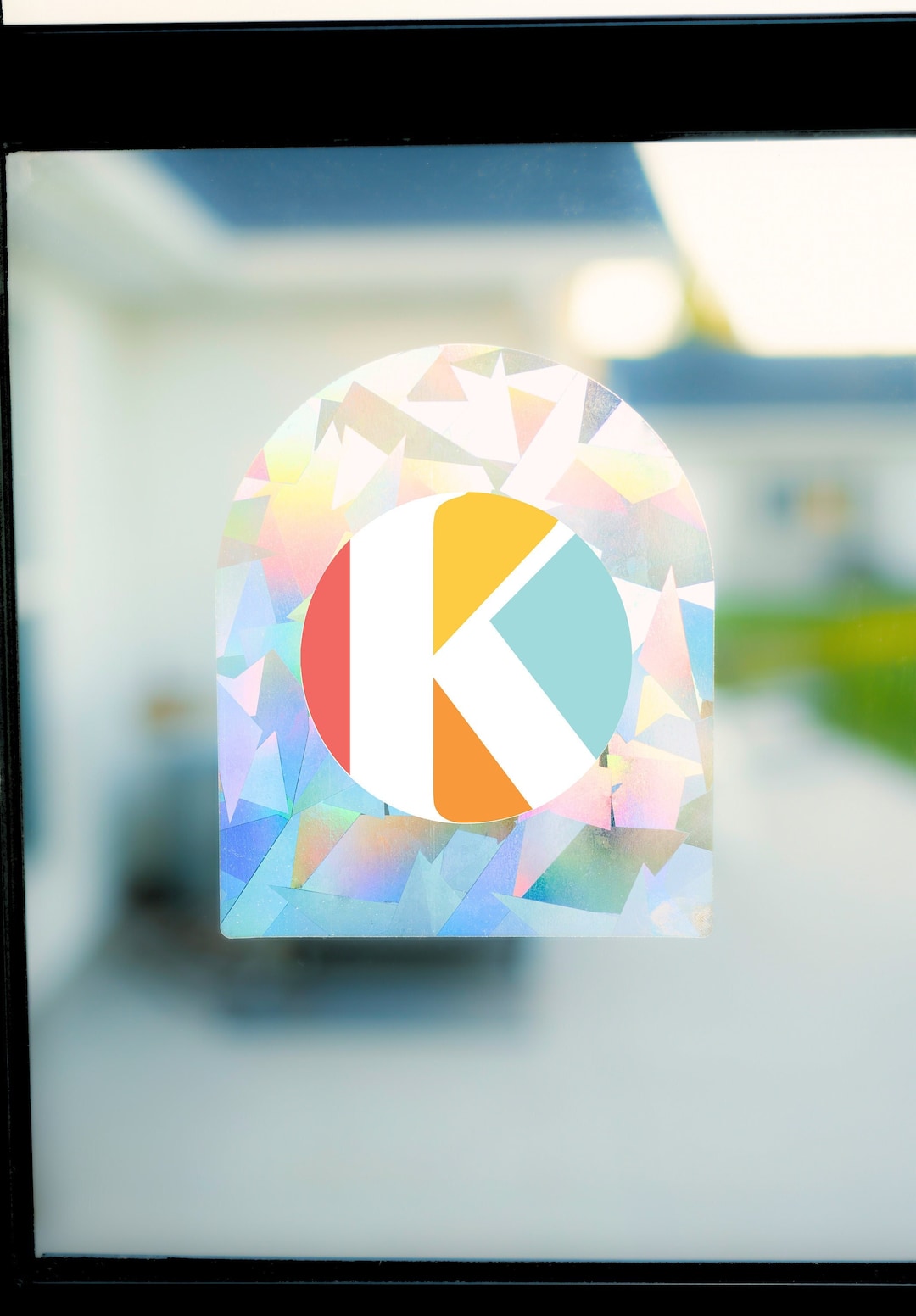 Business Logo Rainbow Window Suncatcher | Branding Rainbow Maker ...