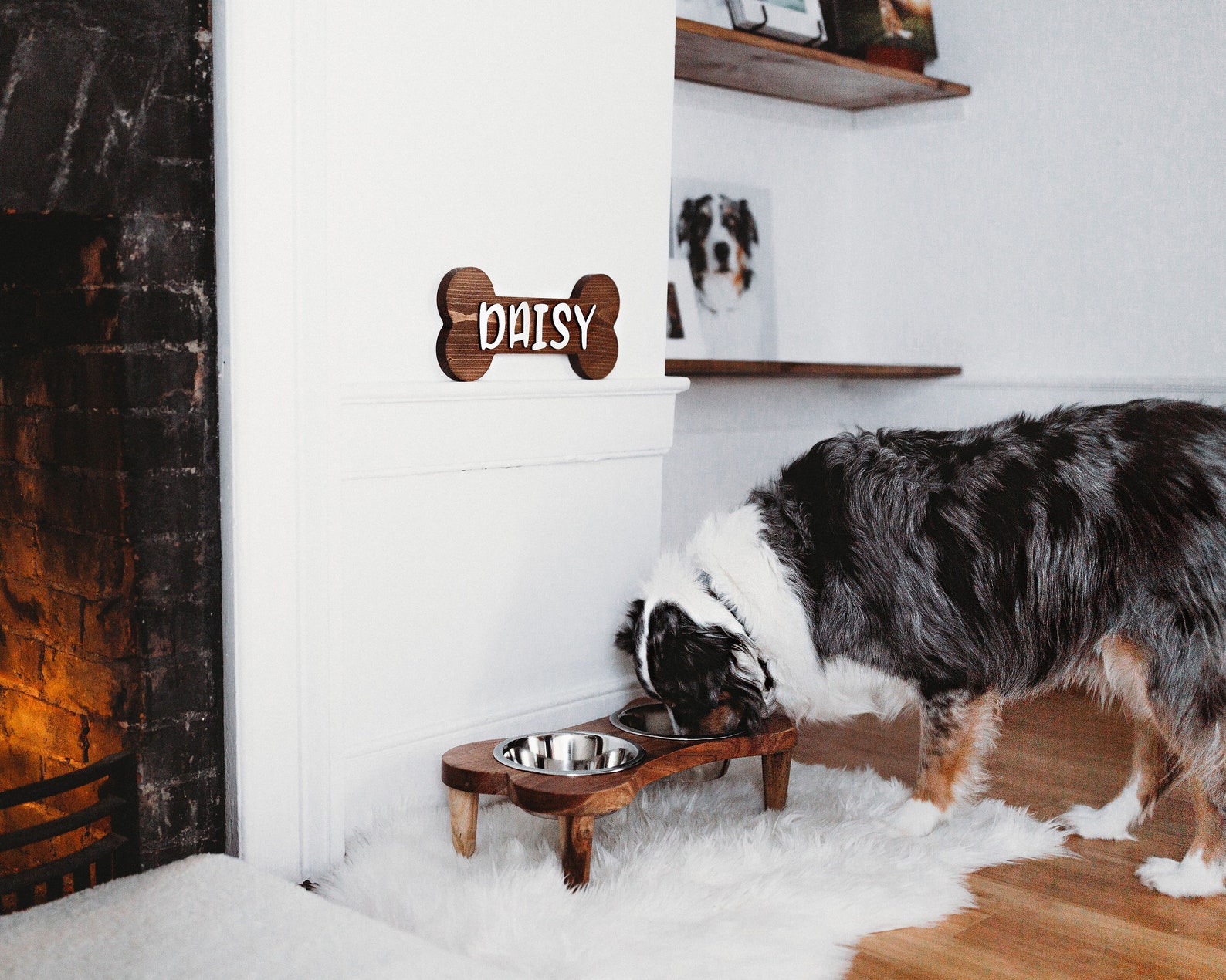 Wood Dog Bone Name Sign Personalized Custom Dog's Name - Etsy