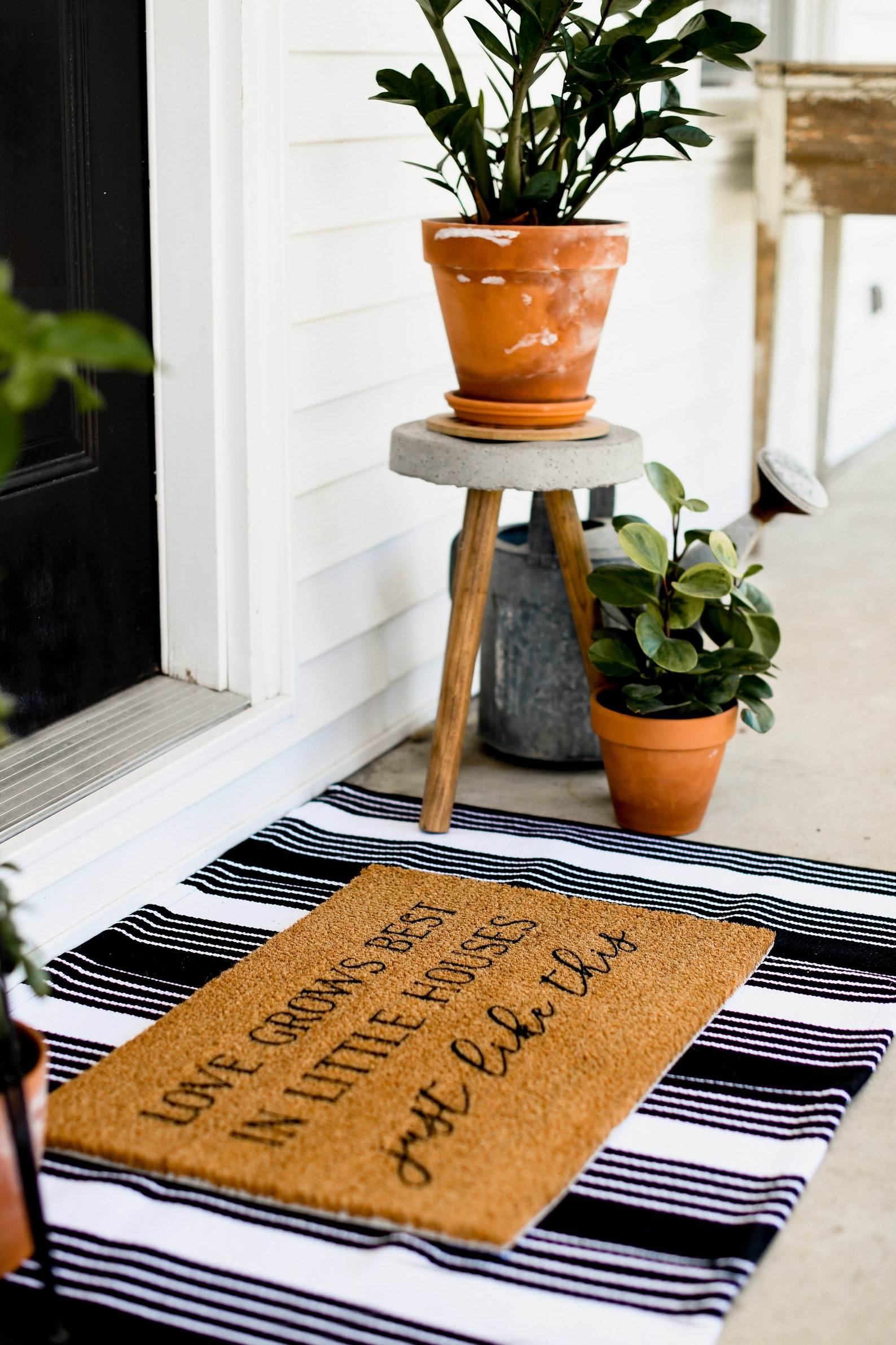Love Grows Best in Little Houses Just Like This Doormat | Farmhouse ...