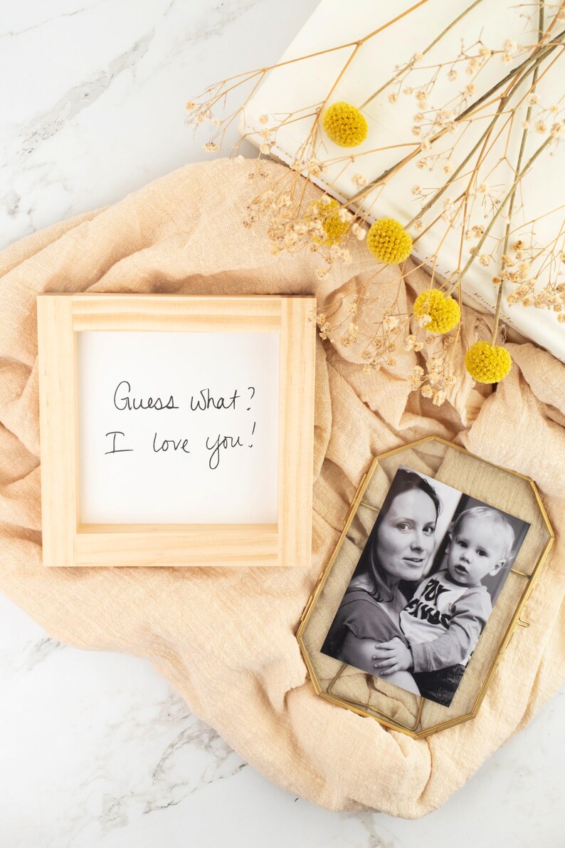 Your Handwritten Letter Sign | Handwriting UV Printed Wooden Framed ...