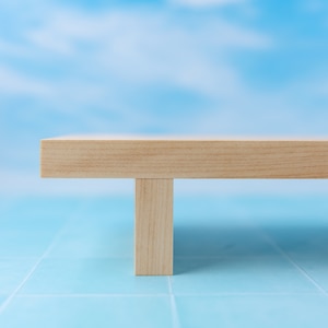 Modern Wooden Riser | Maple Hardwood Pedestal Stand Home Decor | Modern ...