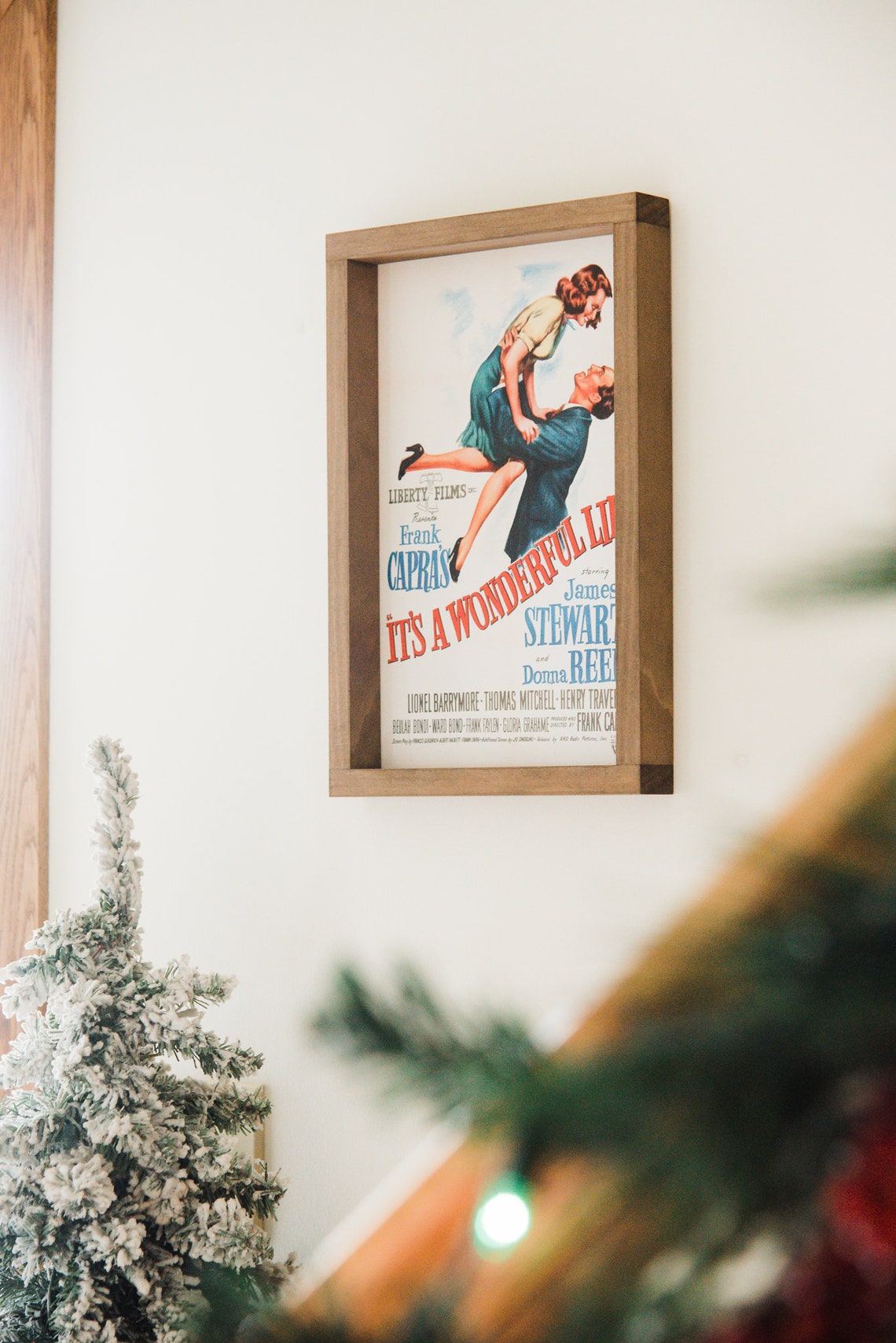 It's A Wonderful Life Sign | Wood Framed UV Printed Vintage Movie ...