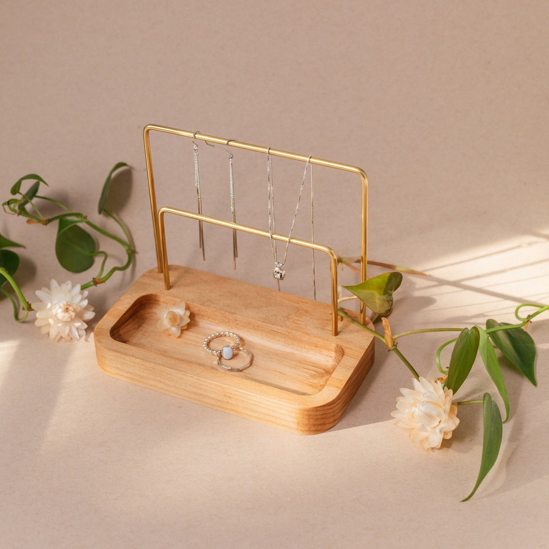 Small Earring Stand Modern Minimalist Jewelry Storage Display Organizer ...