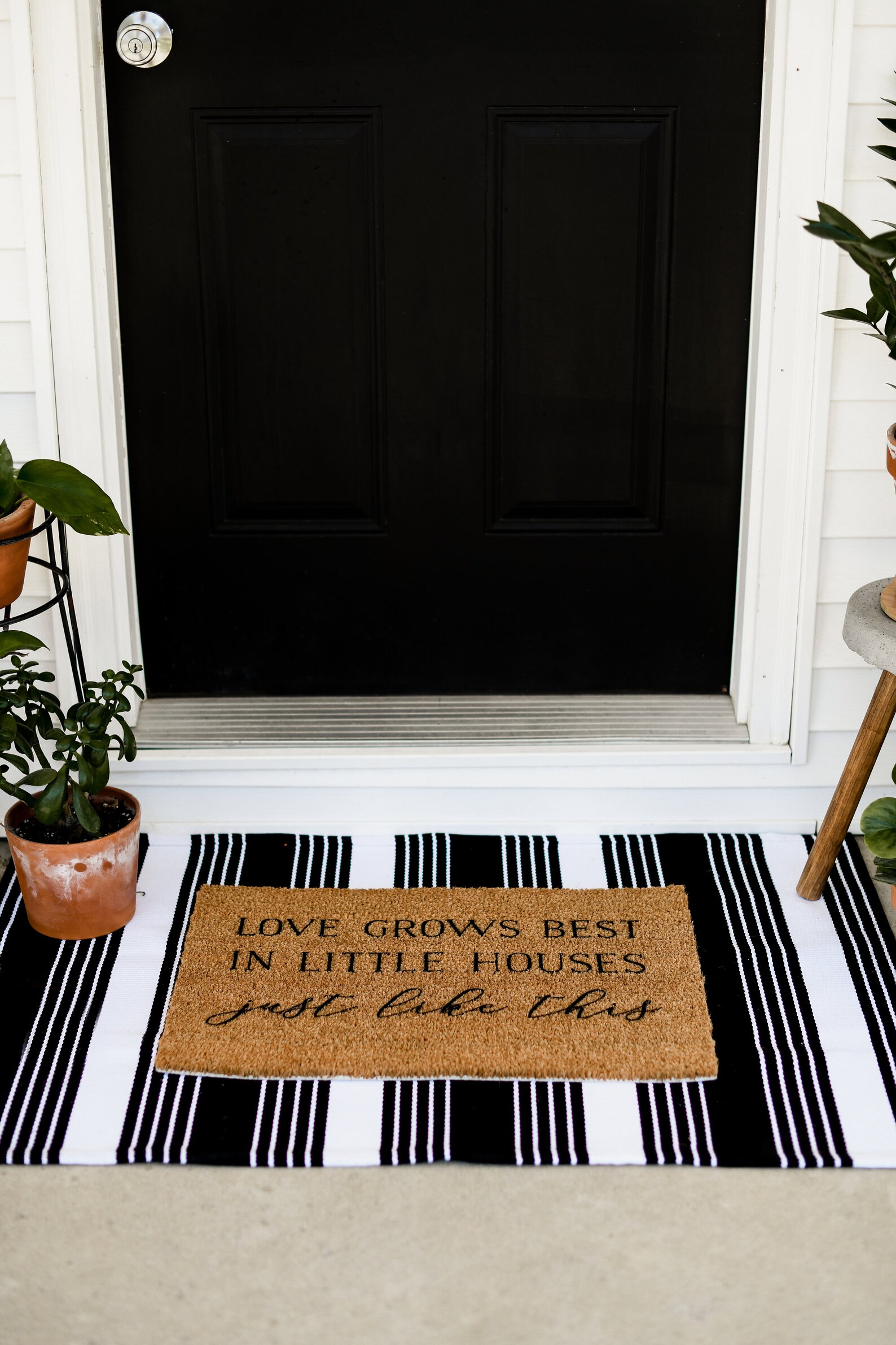 Love Grows Best in Little Houses Just Like This Doormat | Farmhouse ...