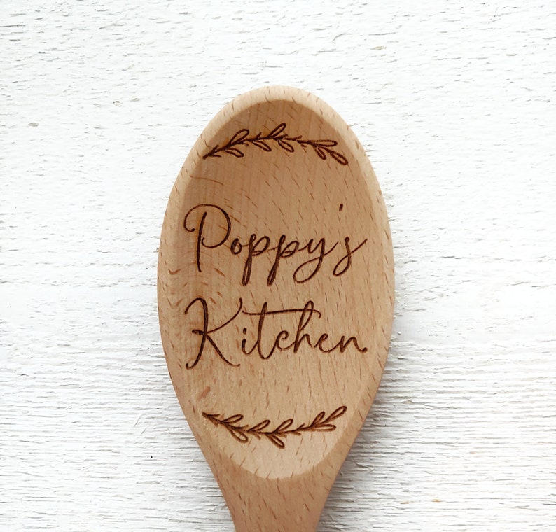 Personalized Name Wood Spoon Custom Wooden Mixing Spoon - Etsy