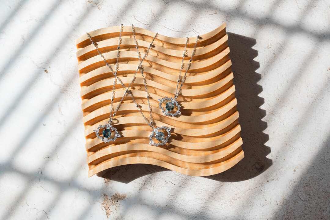 Square Maple Wood Wavy Board Display Modern Boho Decor - Etsy