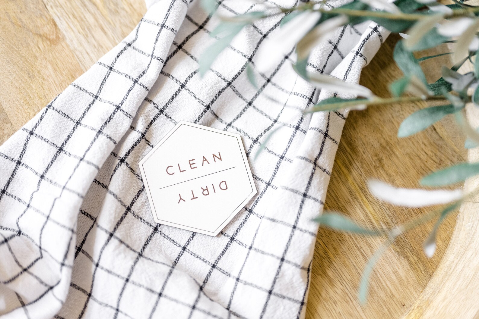 Clean Dirty Reversible Dishwasher Magnet | Clean or Dirty Dishes Sign ...