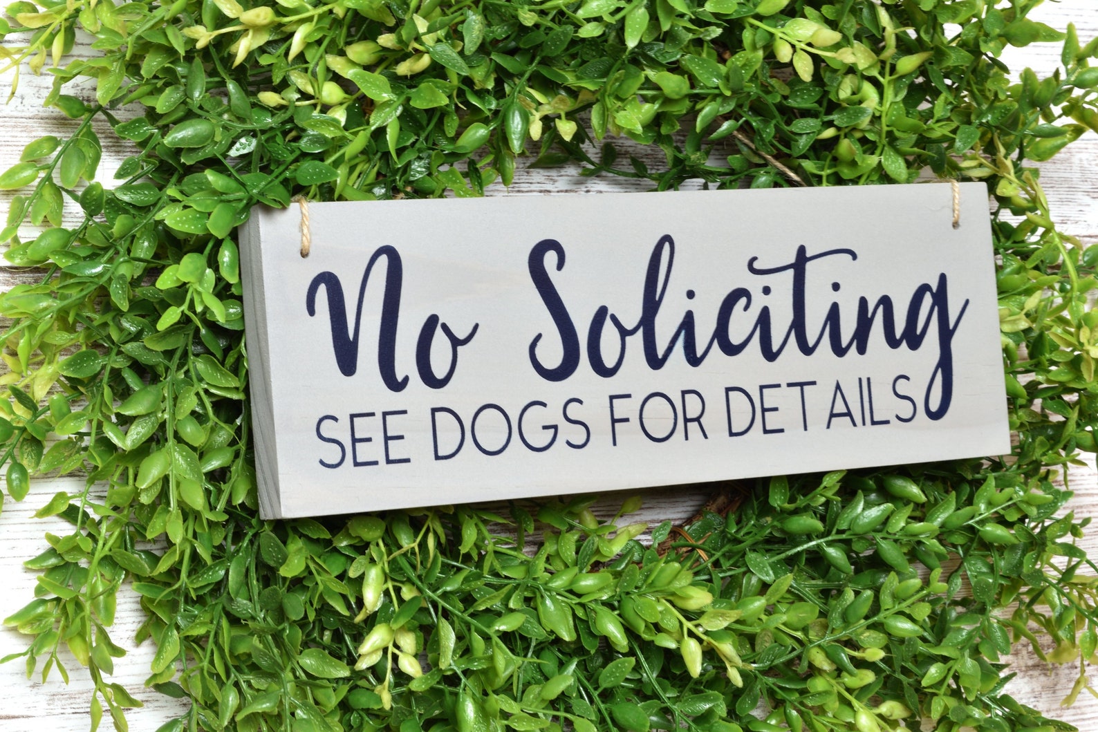 No Soliciting See Dog for Details No Soliciting Wood Sign - Etsy