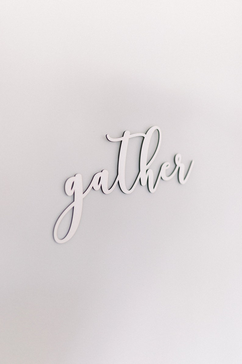 Gather Sign Gather Word Cut Out Gather Cutout Gather - Etsy