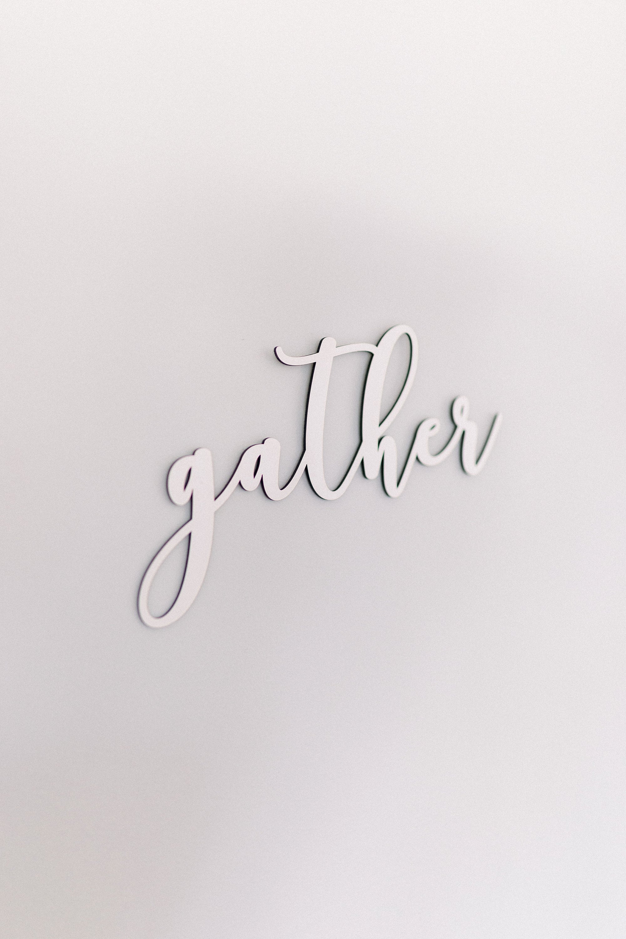 Gather Sign Gather Word Cut Out Gather Cutout Gather - Etsy