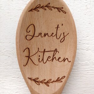 Personalized Name Wood Spoon Custom Wooden Mixing Spoon | Etsy