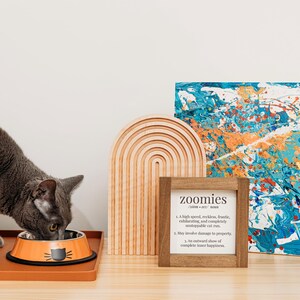 Zoomies Dog Sign | Wood Framed Zoomies Definition Dog Sign | Small or ...