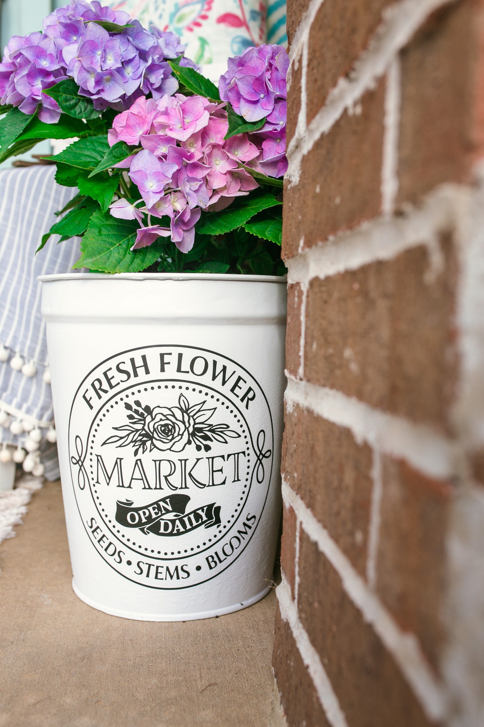 Fresh Flower Market Planter Bucket Spring and Summer Country | Etsy