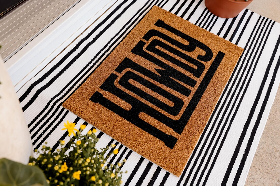 Howdy Doormat | Western Country Welcome Coir Door Mat Front Porch ...