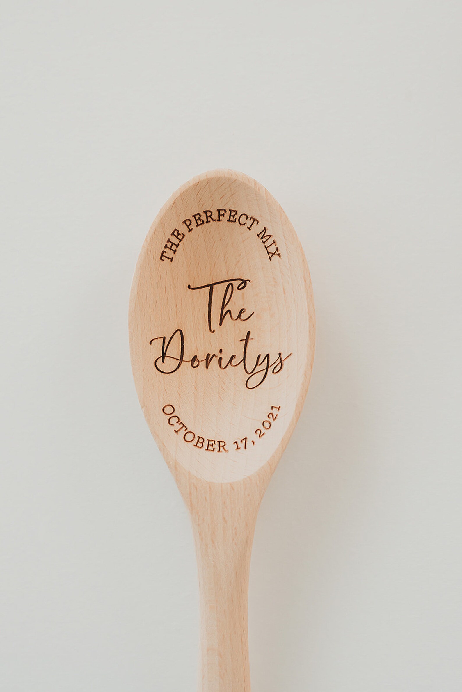 The Perfect Mix Spoon Personalized Custom Last Name Wedding | Etsy