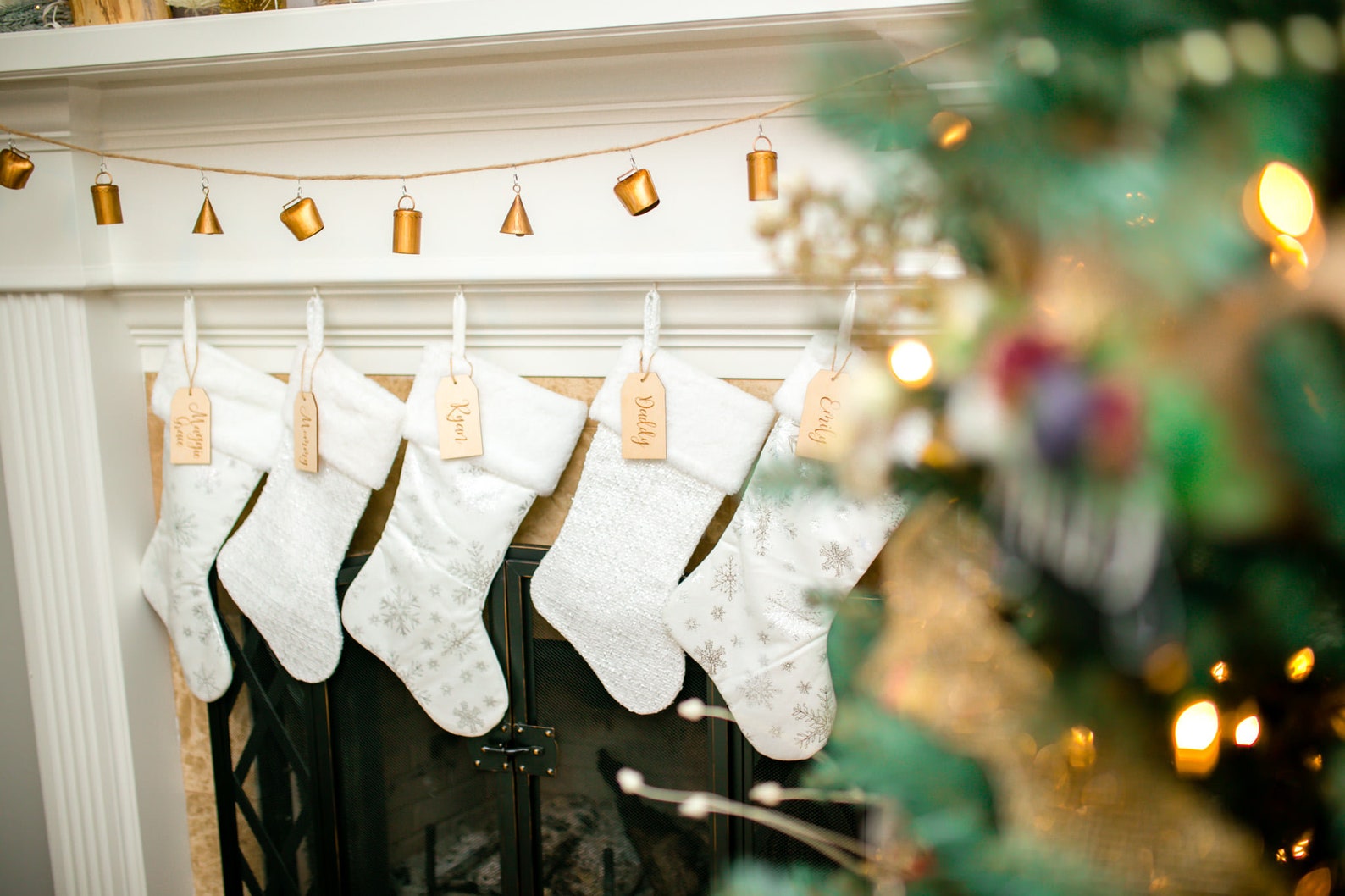 Personalized Christmas Stocking Name Tag Wood Stocking Name - Etsy