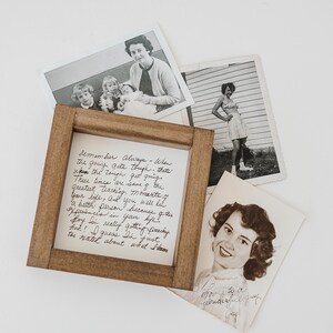 Laser Engraved Handwritten Handwriting Gift | Custom Family Note ...