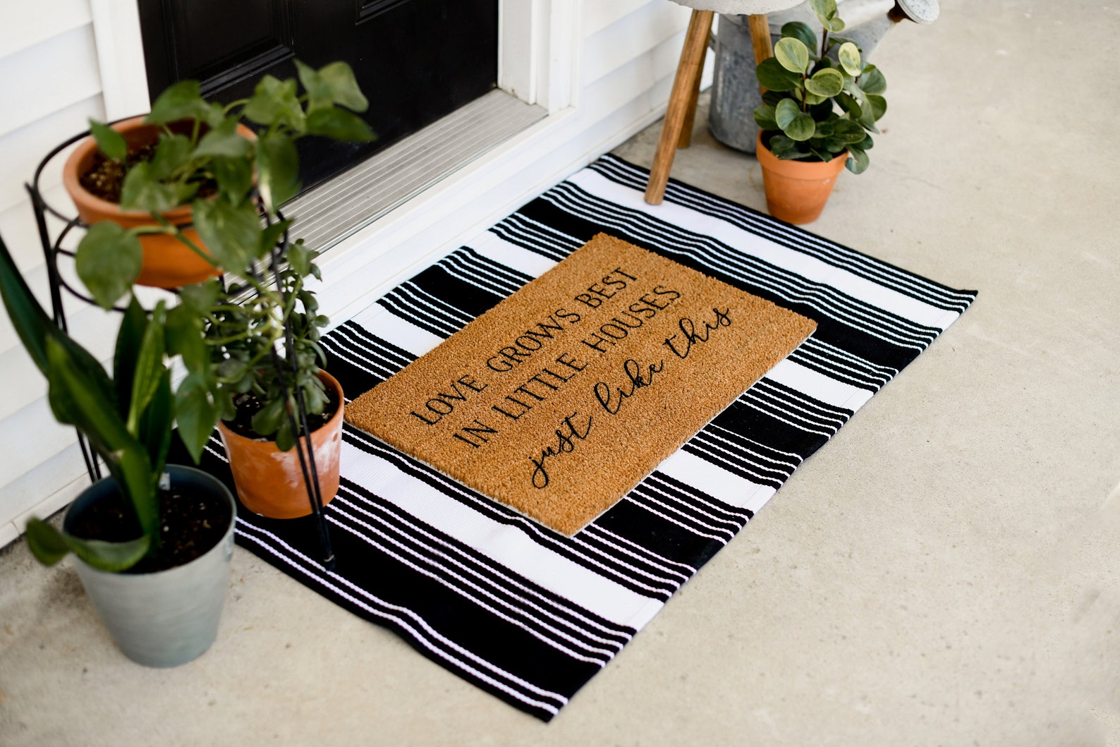 Love Grows Best in Little Houses Just Like This Doormat | Farmhouse ...