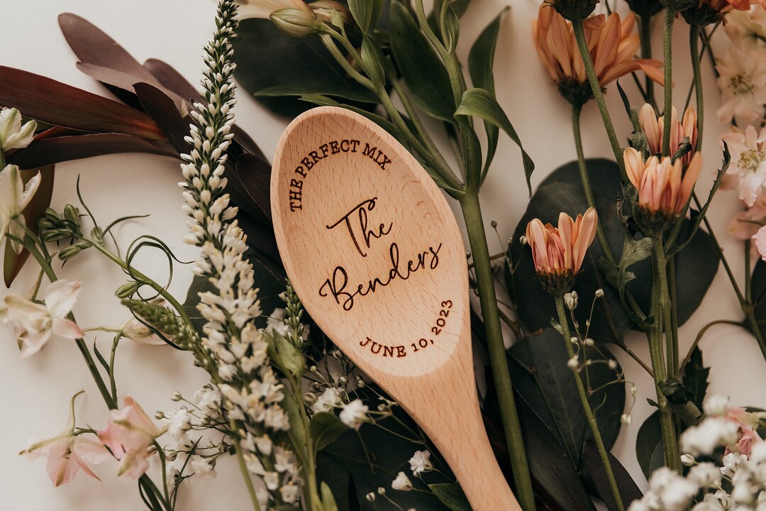 The Perfect Mix Spoon Personalized Custom Last Name Wedding - Etsy
