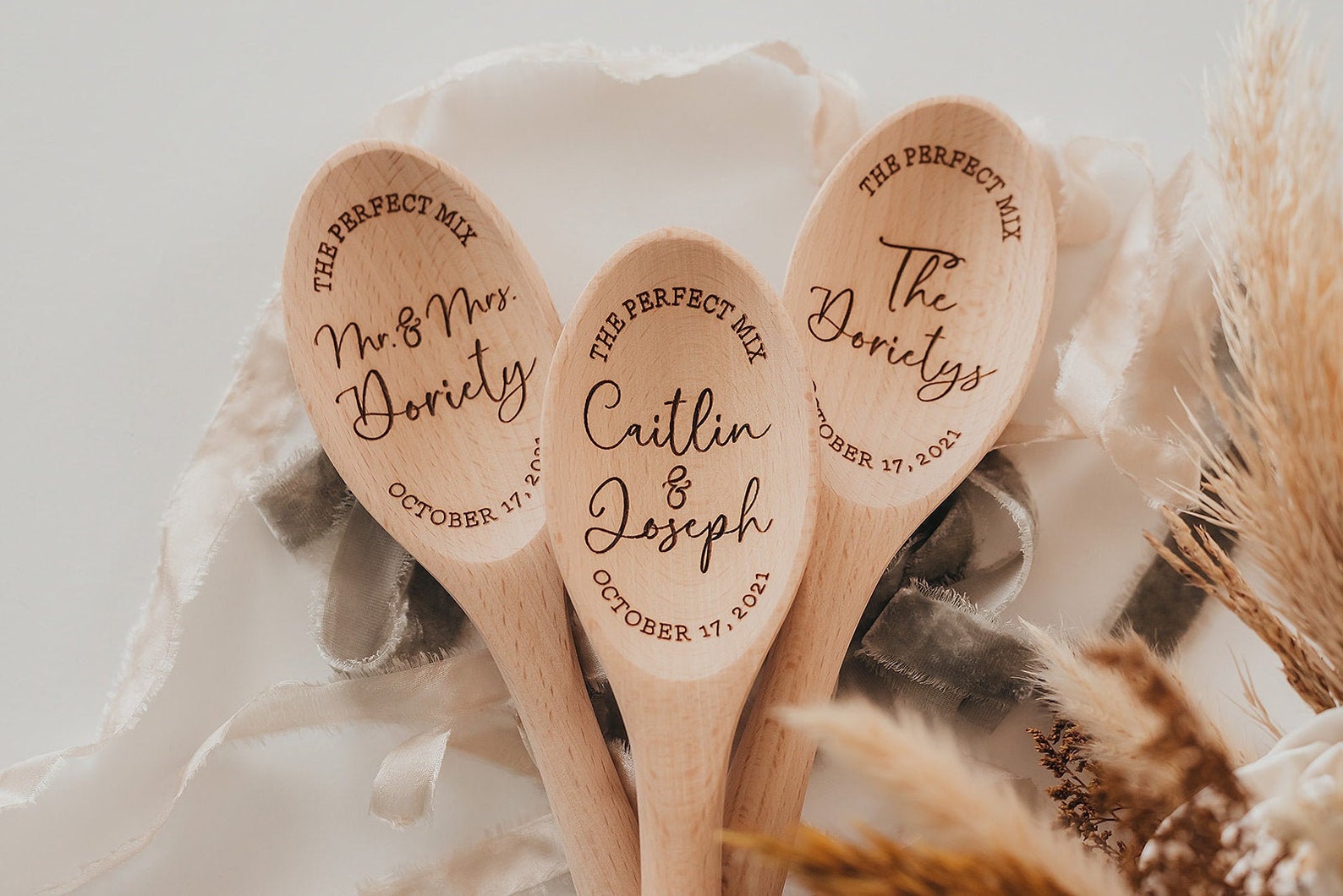 The Perfect Mix Set of Wooden Spoons All 3 Best Selling Wood - Etsy