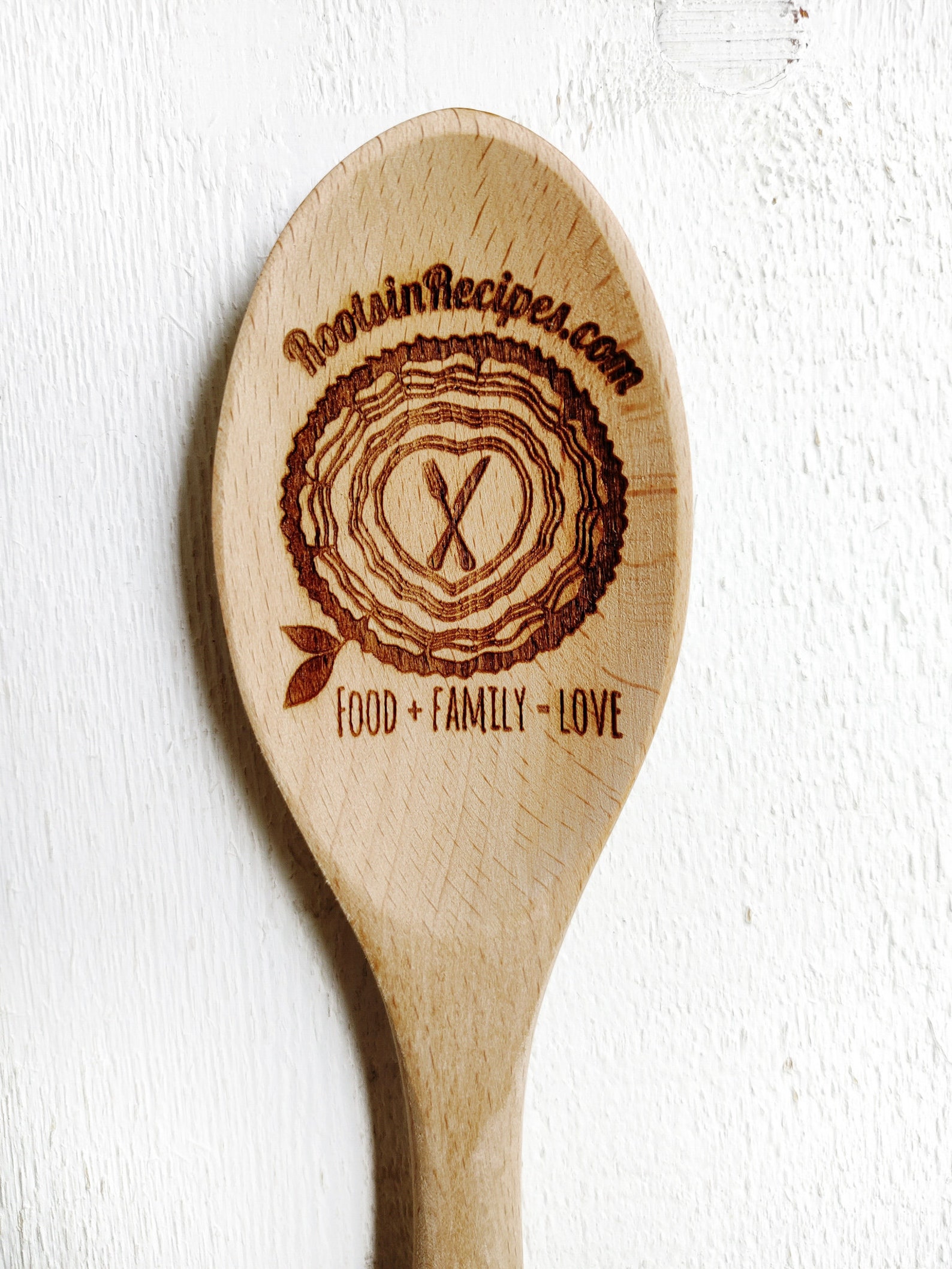Logo Spoon Custom Laser Engraved Wooden Spoon With Your - Etsy