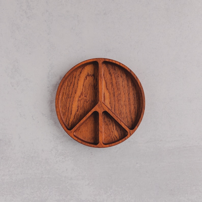 Wood Peace Sign Dish Peace Symbol Tray Boho Jewelry - Etsy